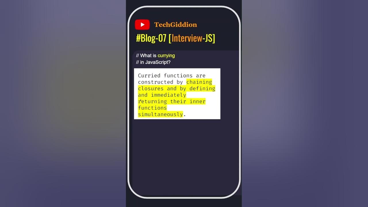 👍 ️ Blog7 Interview Js Explain Currying In Javascript Coding Javascript Javascripttutorial 1958