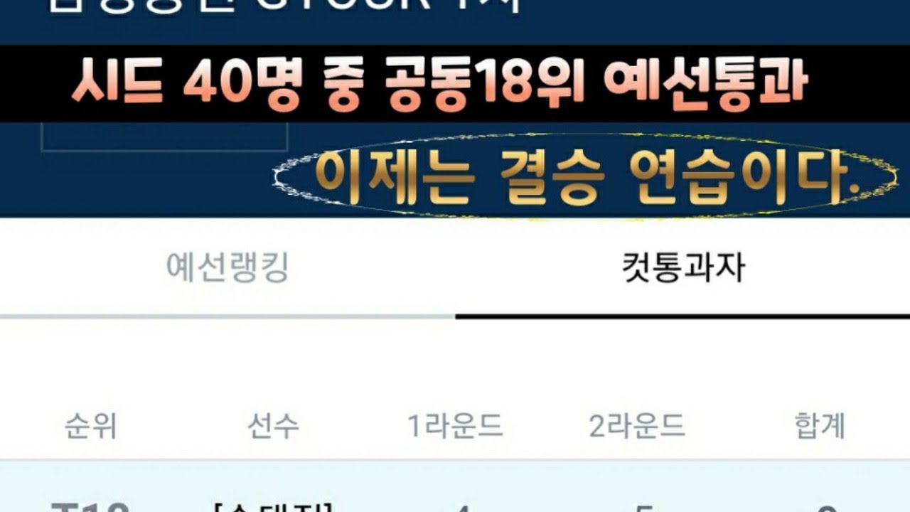 상위1골프 상위1골프 손대진g투어프로 Vs 세종메가골프 김정훈프로 네트워크 플레이 하이원cc 투어모드 투비전
