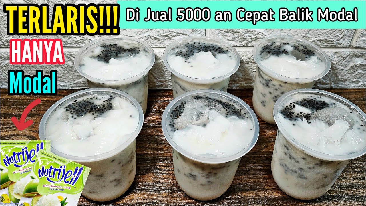 TANPA KELAPA ASLI BISA SEENAK INI !! IDE JUALAN ES KELAPA KW BIJI ...