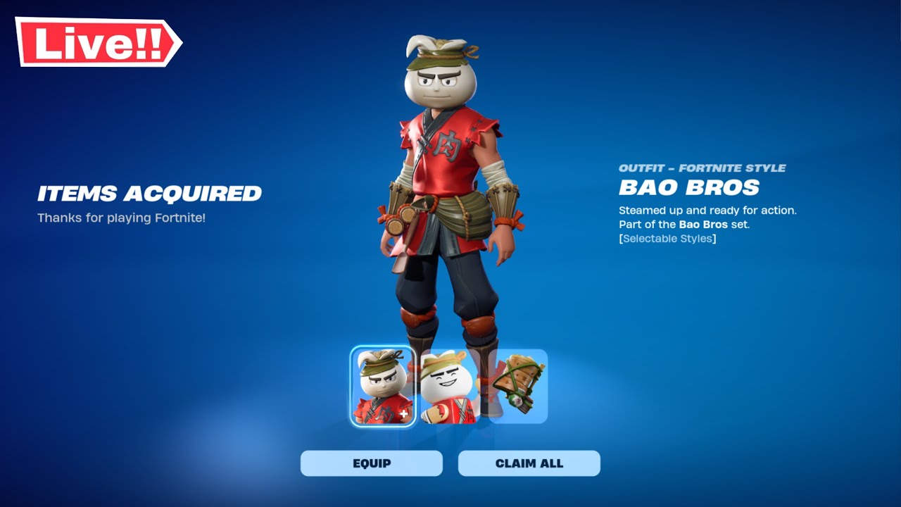 🔴Fortnite BAO BROS *NEW* ITEM SHOP TODAY January 26! (Chapter 6 Shorts ...