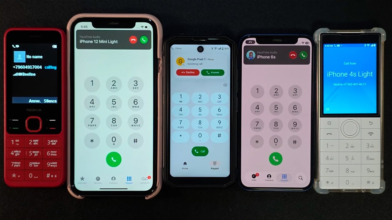 5 Small Incoming Call Nokia 150 iPhone 12 mini Cubot mini 4 Qin F22 ...