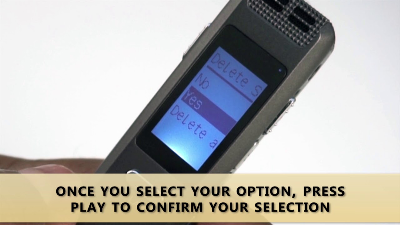 dB9PRO dBR-D1 - Deleting Files - YouTube