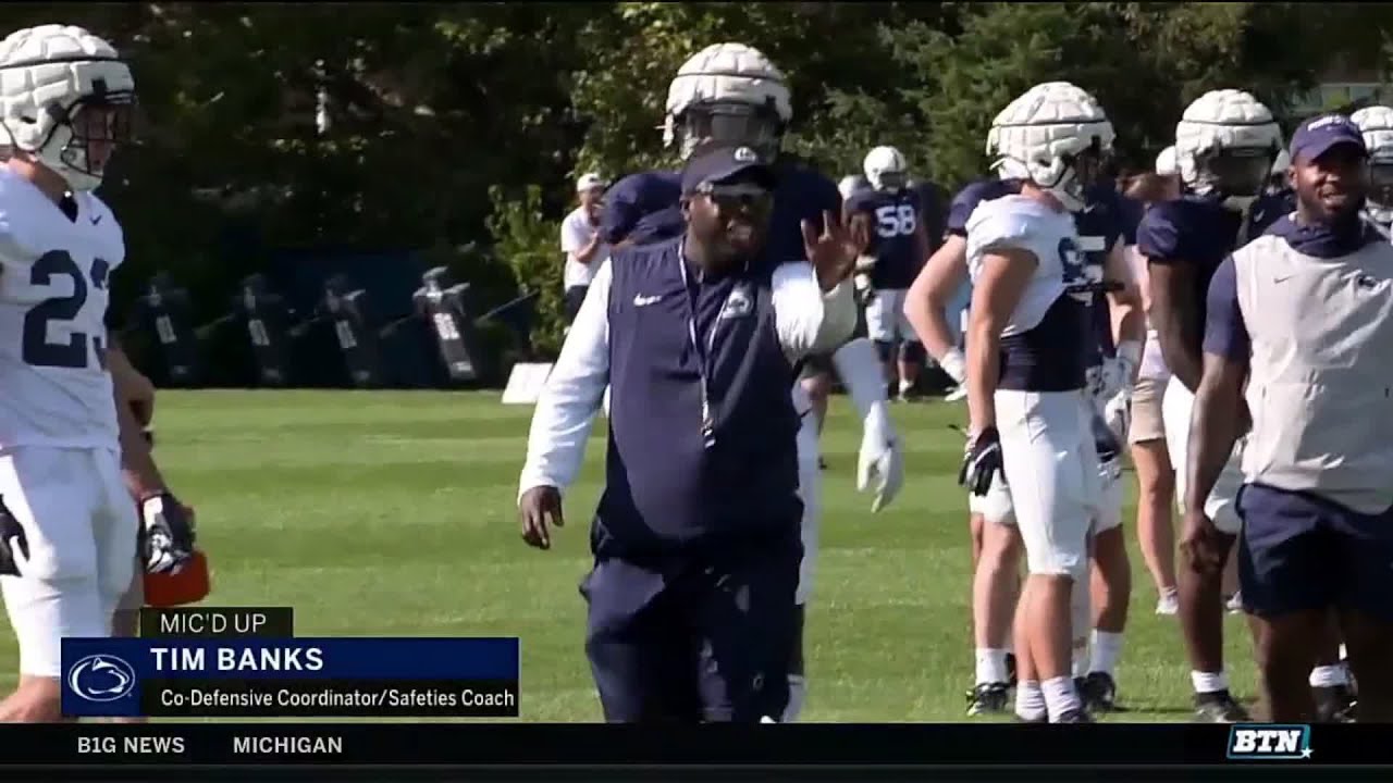 Mic'd Up with Penn State DC Tim Banks | 2019 BTN Bus Tour | B1G ...