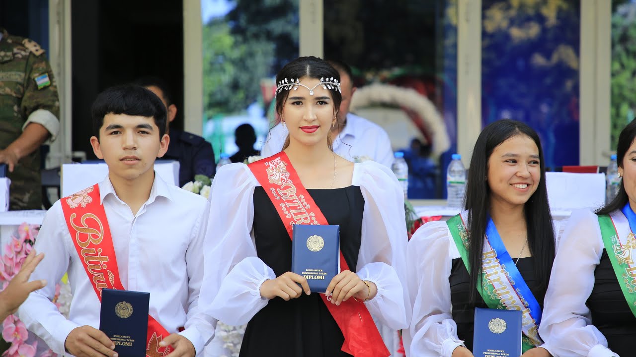 Bitiruvchilar 2023 | Oqqo'rg'on tumani 2-sonli kasb hunar maktabi - YouTube