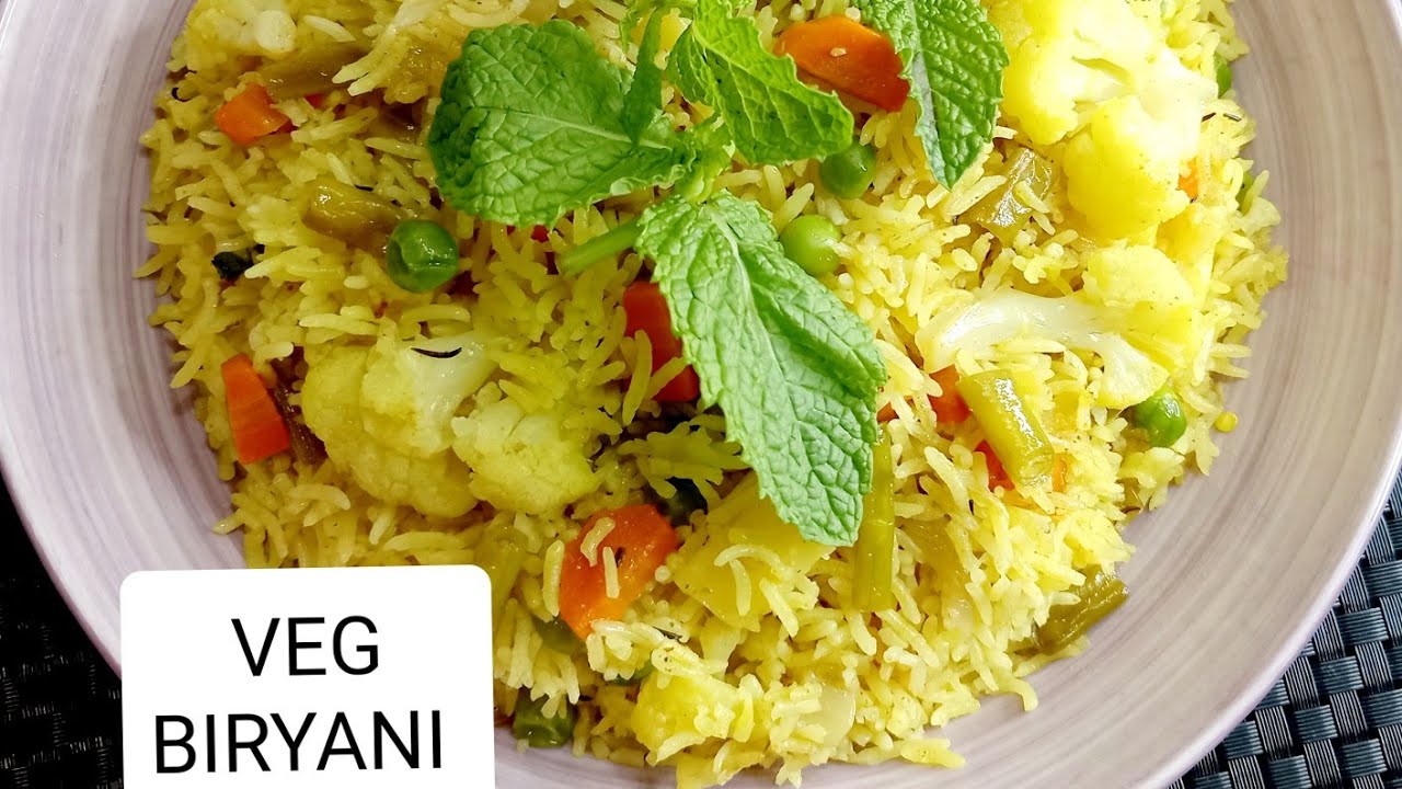 Vegetable Biryani | Restaurent Style Vegetable Biryani | Lunch Box ...