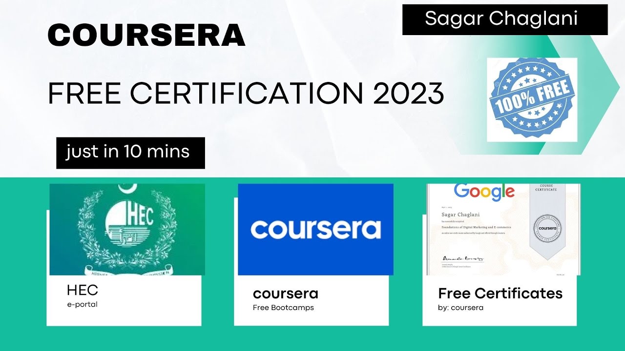 How to get Coursera paid certificates free | get certifications in 10 ...