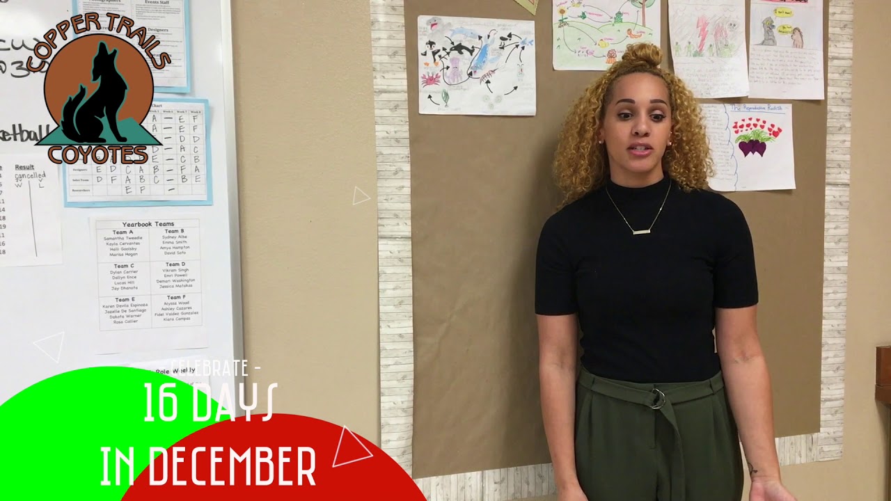 Copper Trails Day 8 - 16 Days of Celebration in the Avondale Elementary ...