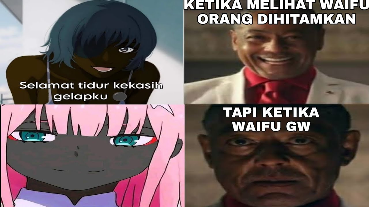 Trend Hitamkan Waifu - YouTube