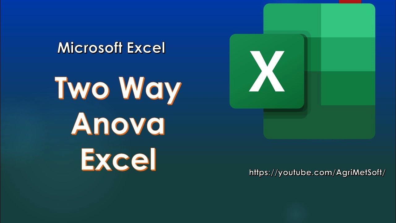 Two Way Anova Excel - YouTube