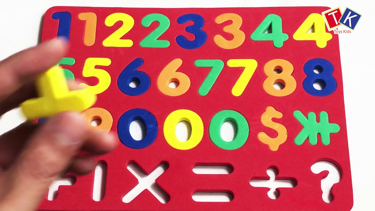 Learn baby math abc song 1-10baby math + - X / easy to learn kidstoys ...