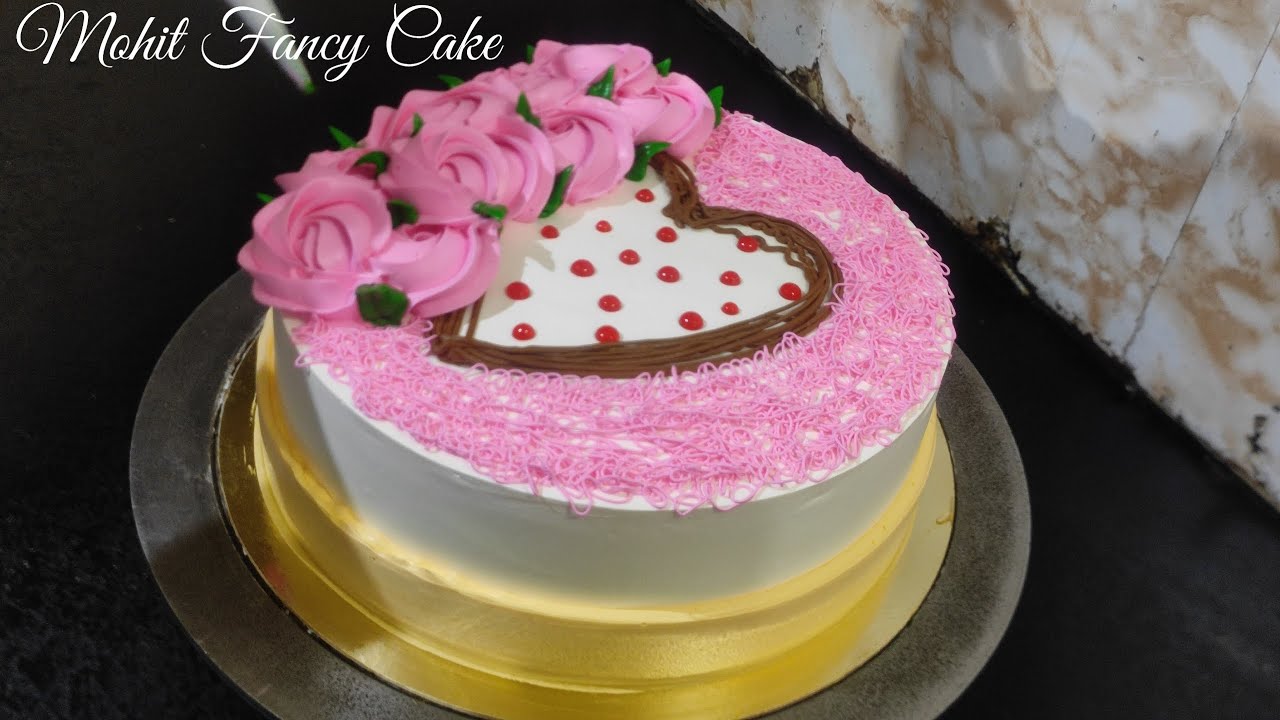 Pink Fancy Cake Design | Pink Colourful Cake Decorating Ideas For ...