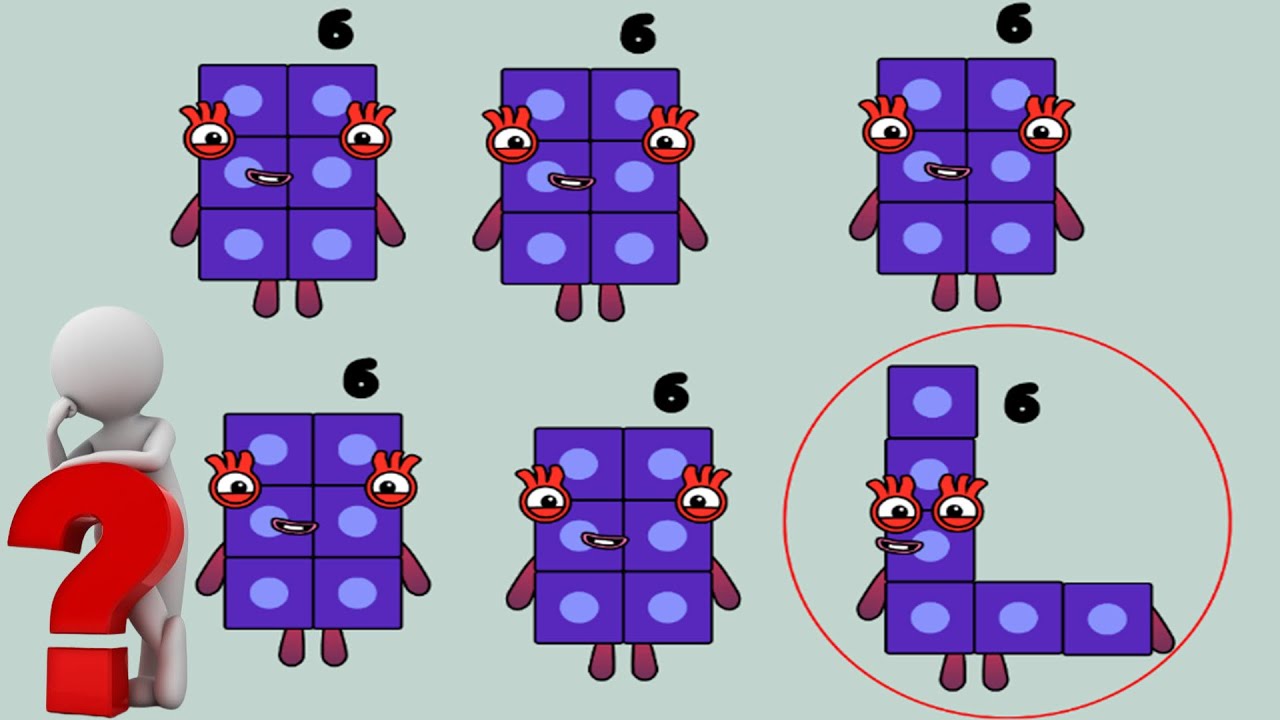 Find the difference-Numberblocks game Part 1 | Learn math with numbers ...