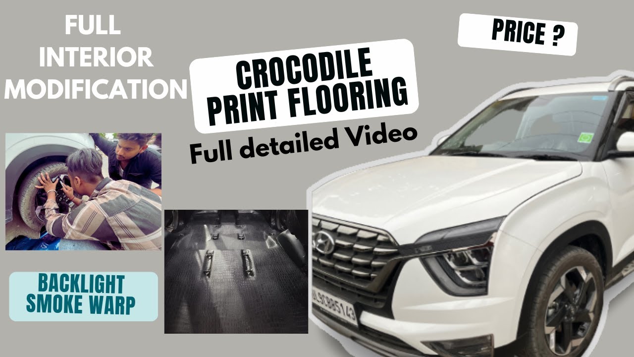 New Hyundai Alcazar Flooring and Interior Modification | Full Details ...