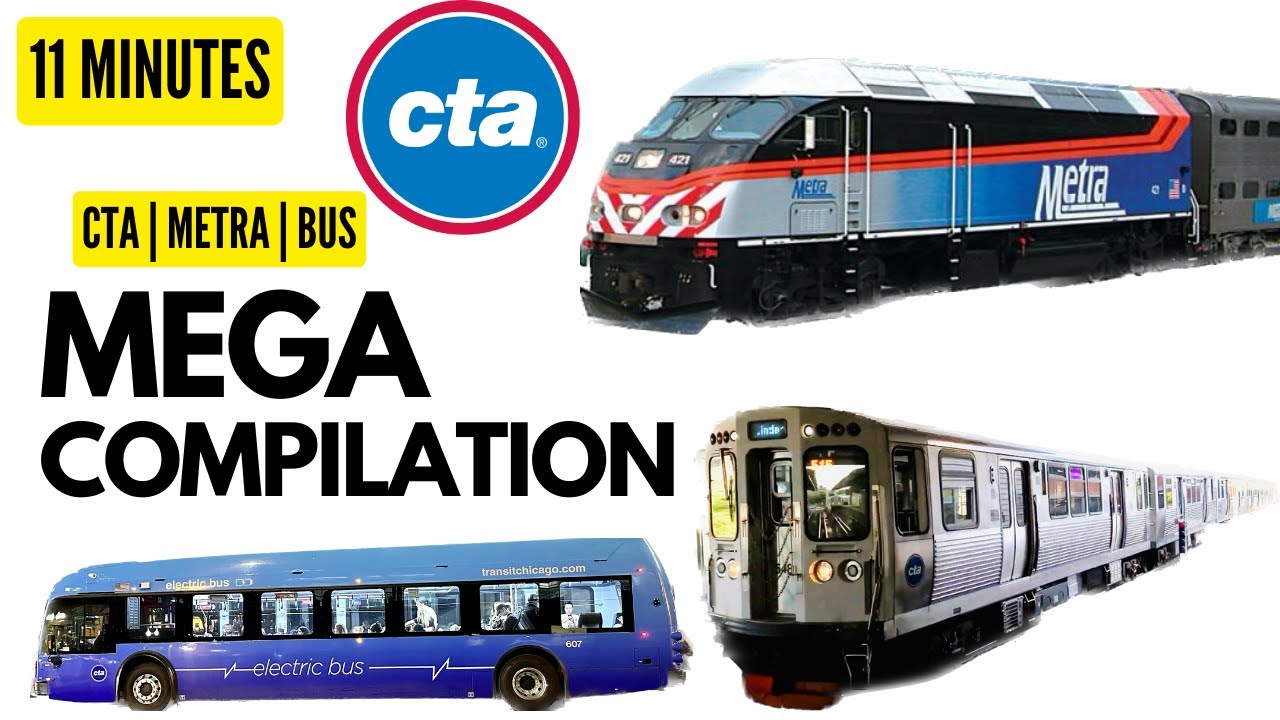 Metra , L and CTA Mega Compilation - YouTube