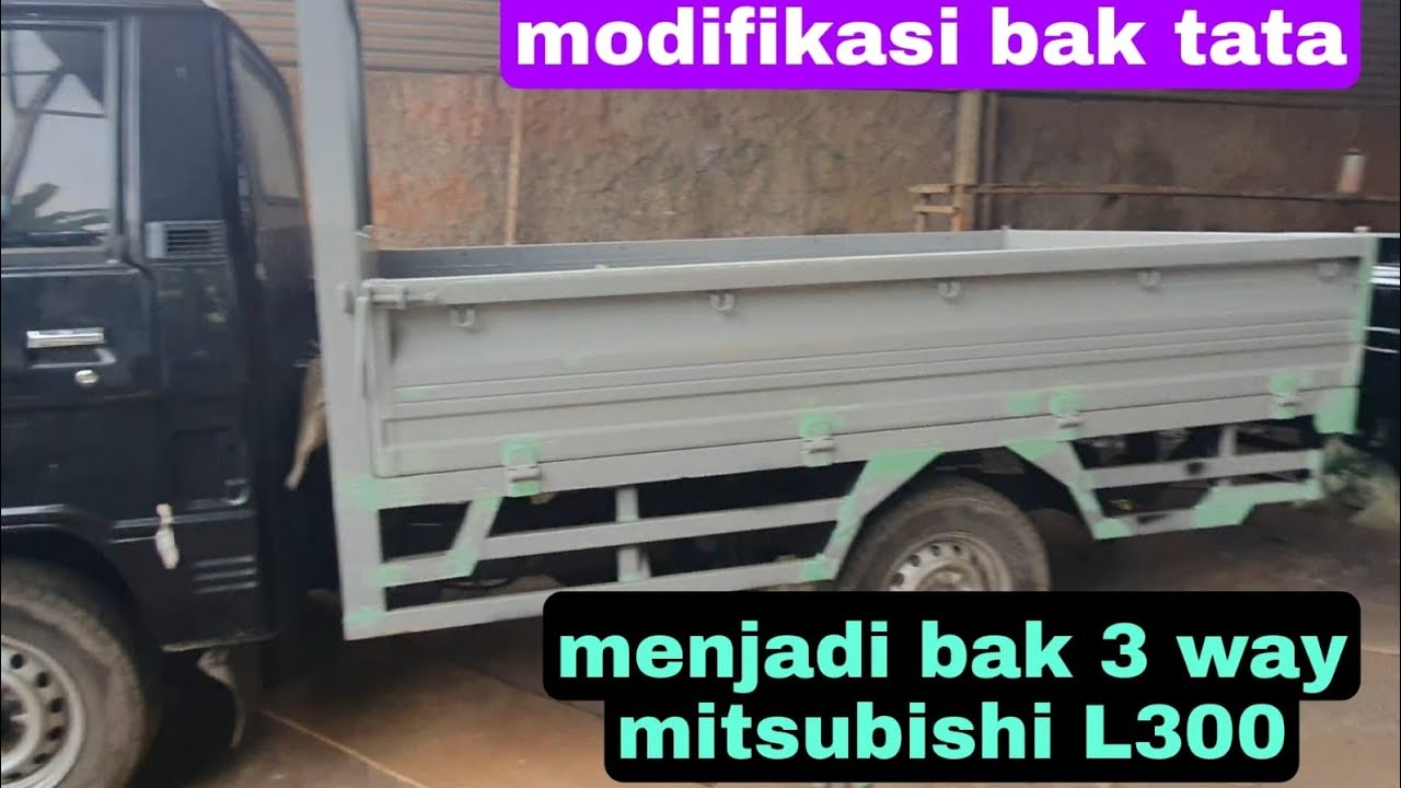 modifikasi bak tata xenon menjadi bak 3 way mitsubishi L300 - YouTube