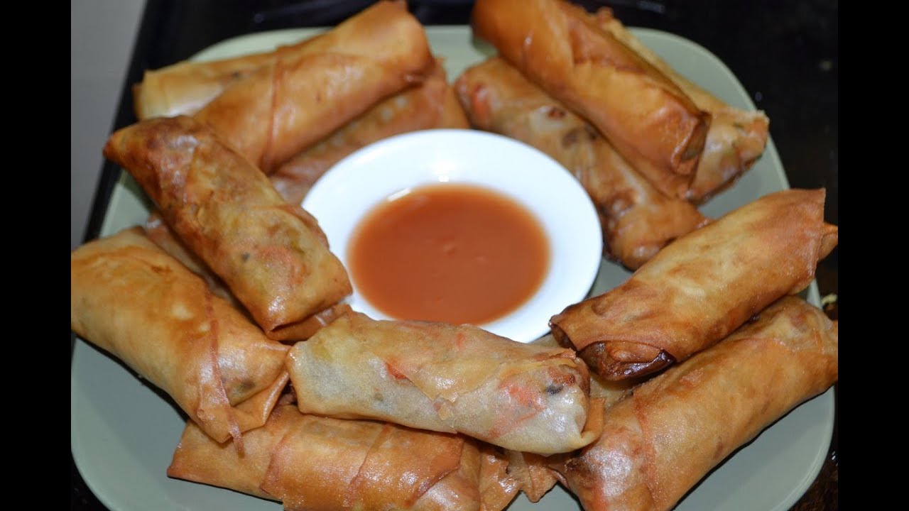 Rollos de primavera/ comida china - YouTube