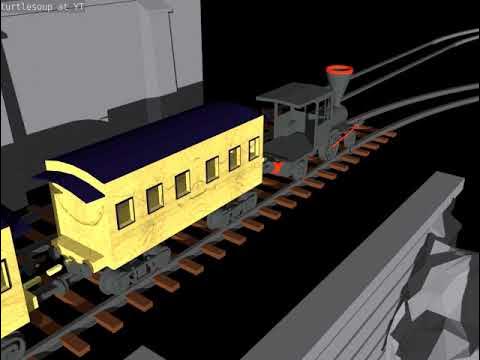 train, blender 3d, blender physics - YouTube