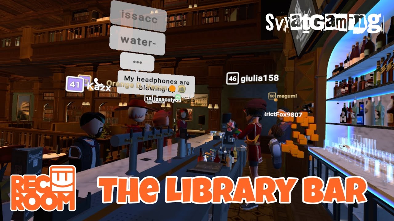 The Library Bar Rec Room VR - YouTube