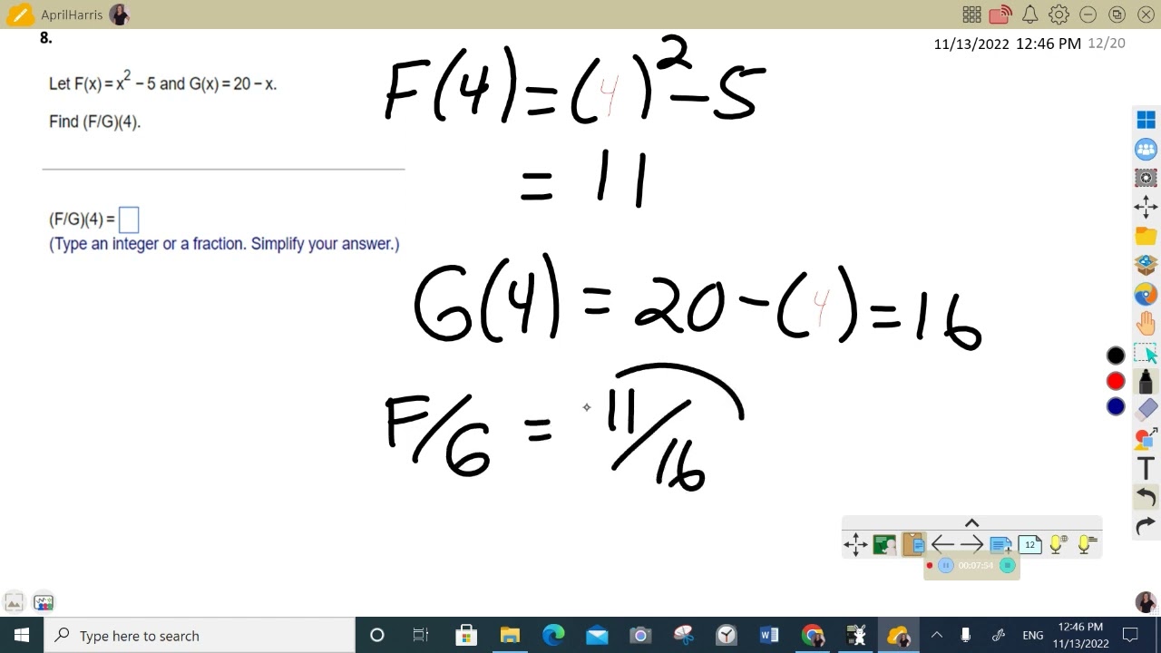 College Algebra Examples