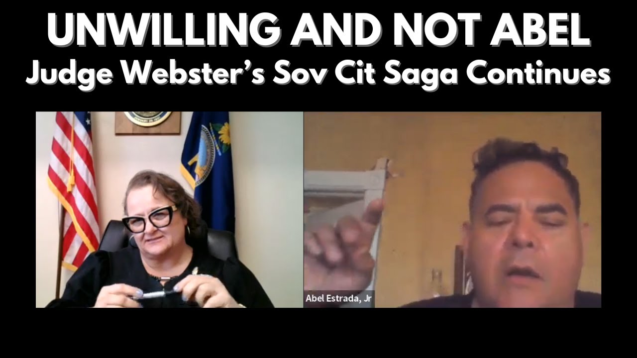 Sov Cit Saga Continues for Judge Webster - YouTube