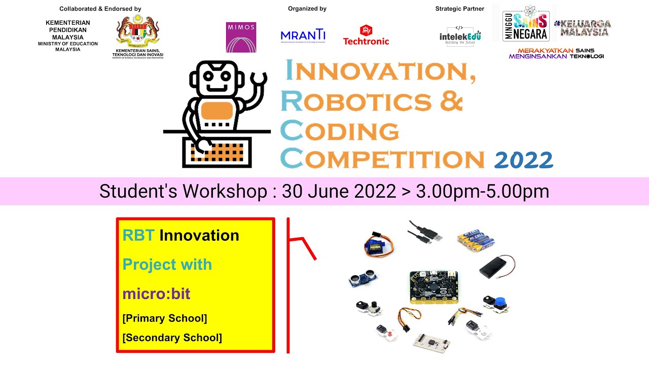 IRCC2022 Student's Workshop - RBT Innovation Project with micro:bit # ...