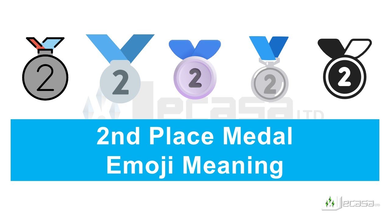 2nd Place Medal Emoji 🥈 Meaning | Learning Emojis - YouTube