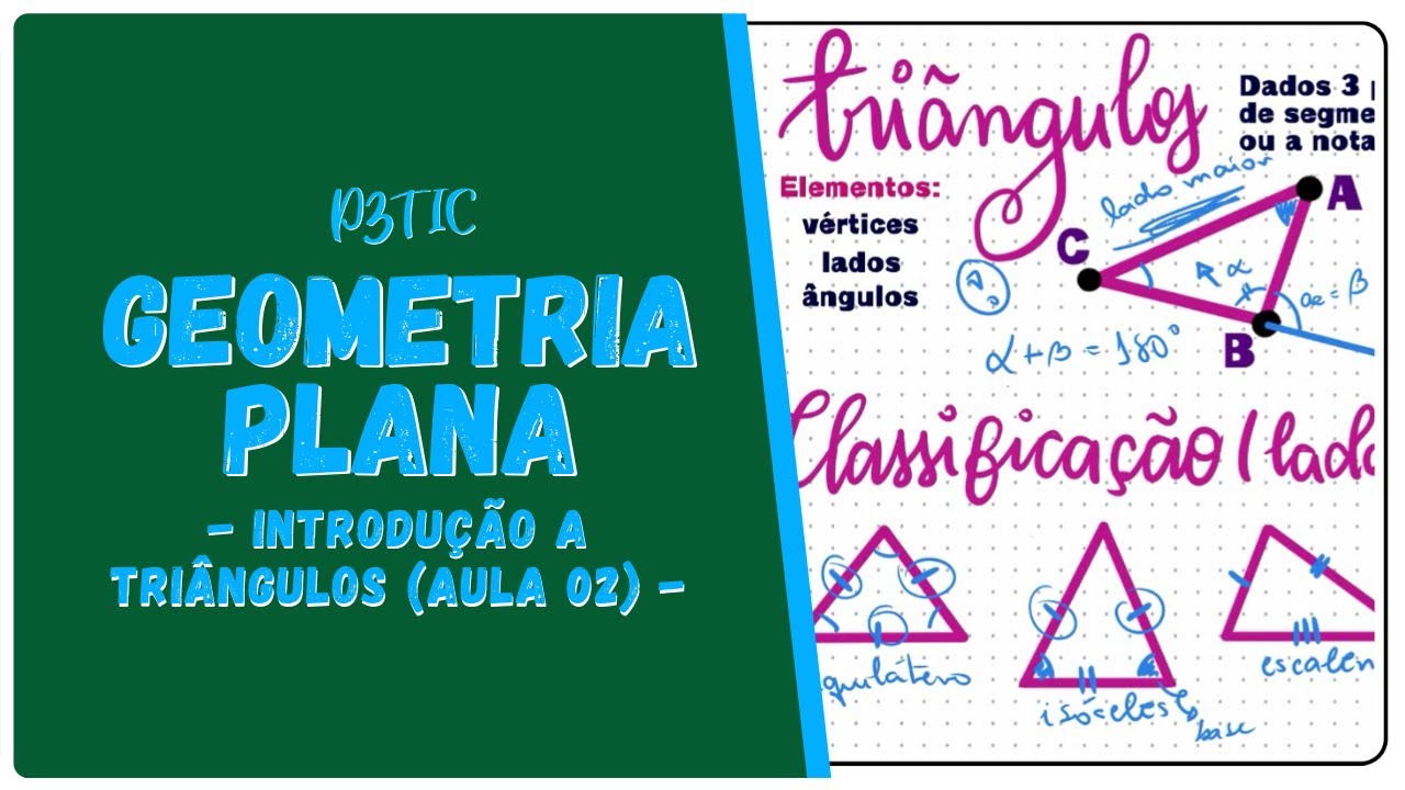 Geometria Plana - Introdução à Triângulos (Aula 02) - YouTube