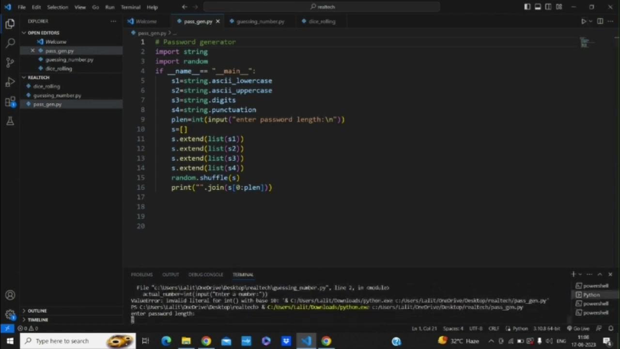 Password Generator Project : Create Strong, Secure Passwords - YouTube