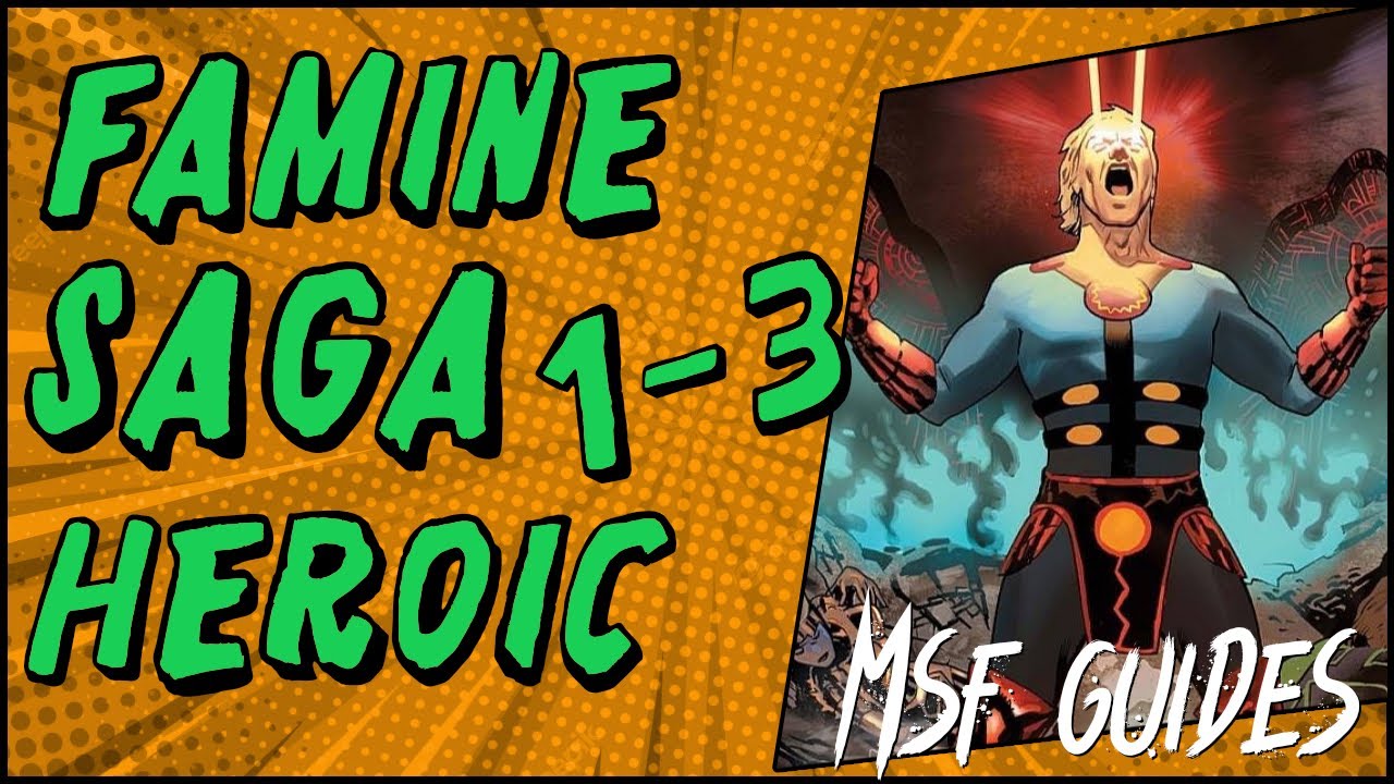 Famine Saga Heroic 1-3 | Marvel Strike Force - YouTube