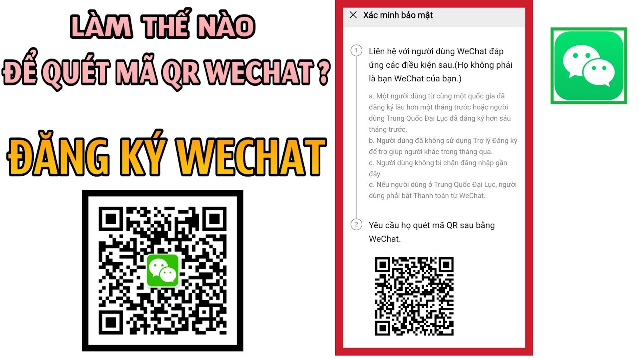 Quét Mã QR Trợ Giúp Đăng Ký Wechat ! Scan QR Code Wechat ! - YouTube