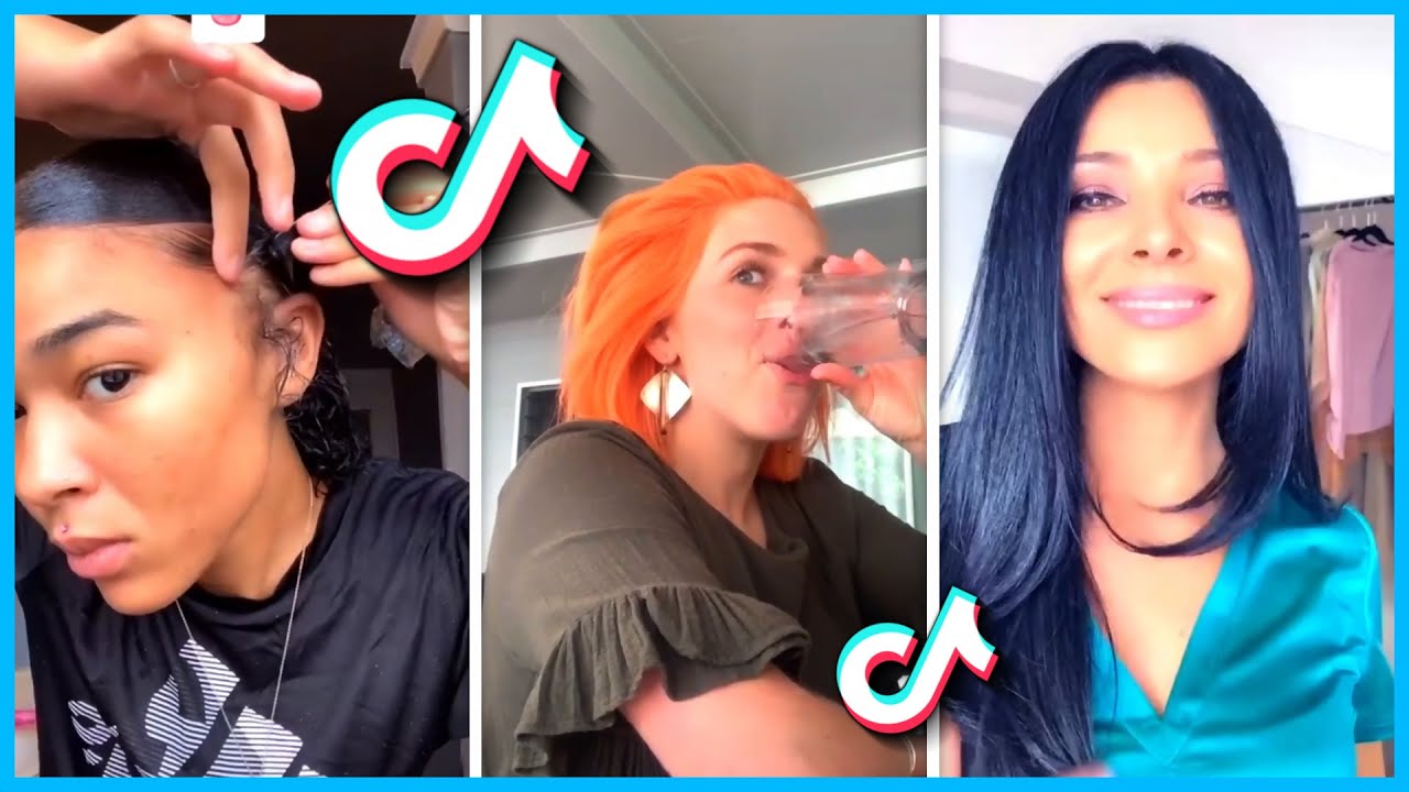 Tik Tok Hair Challenge | Hair Color Transformation Tiktok Hairstyles ...