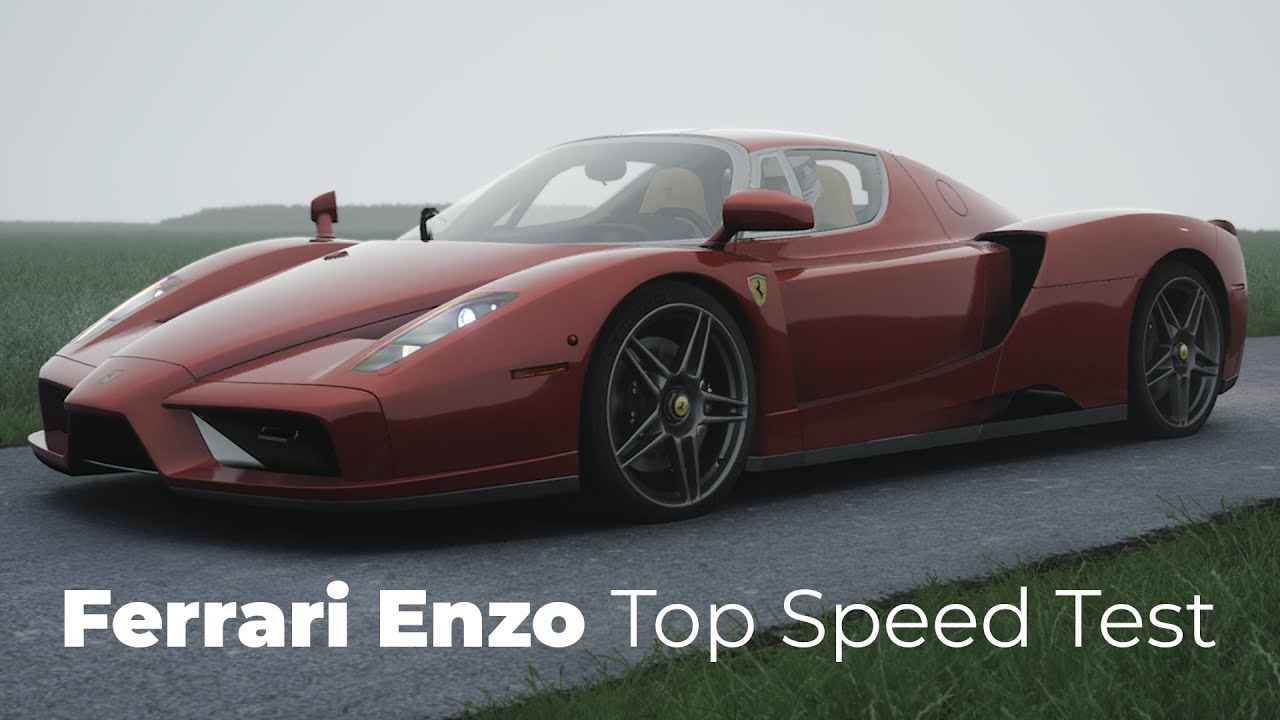Ferrari Enzo Top Speed Test (assetto corsa) - YouTube