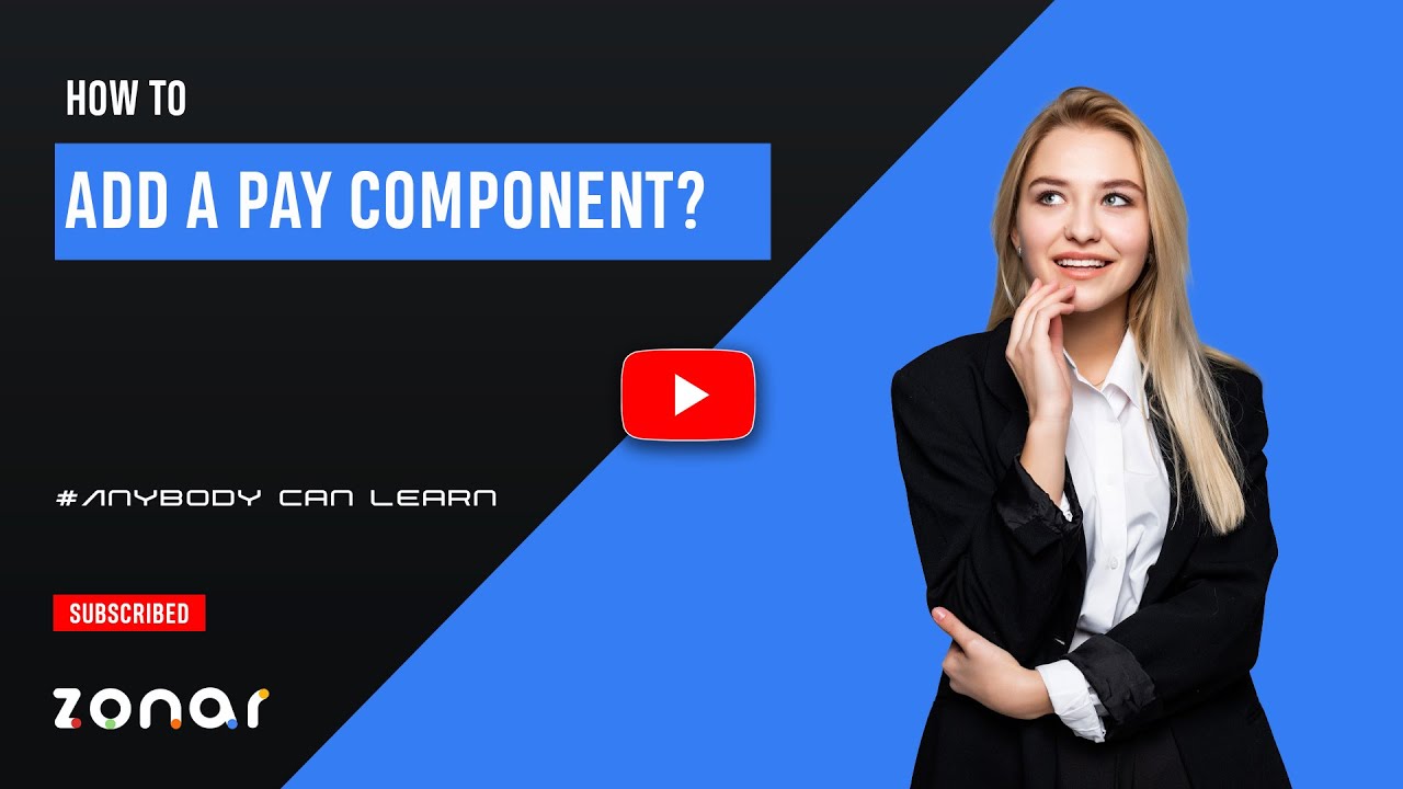 How to add a pay component? - YouTube