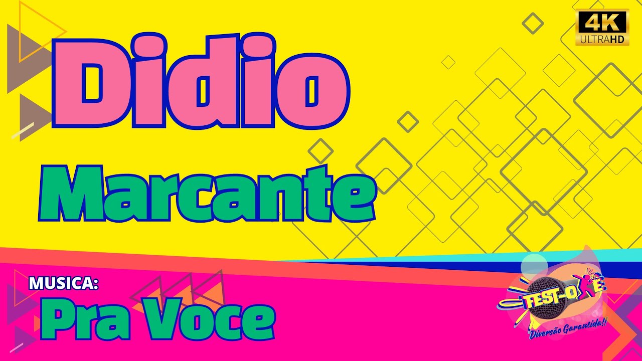 Karaokê Didio - Pra Você - YouTube