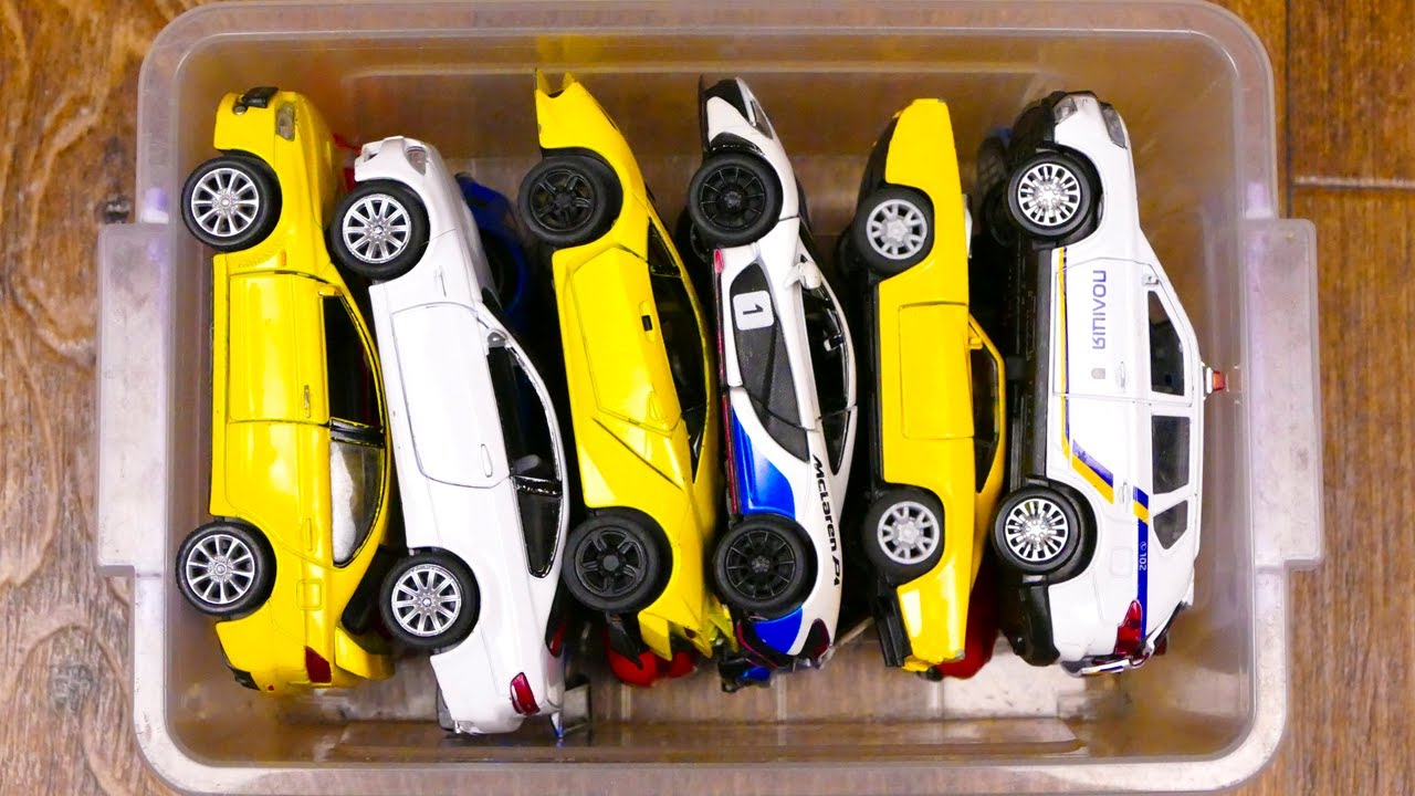 Different Diecast Racing Cars Sizes and Types from the Box - YouTube