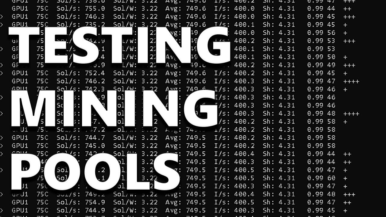 Testing a New Mining Pool - YouTube