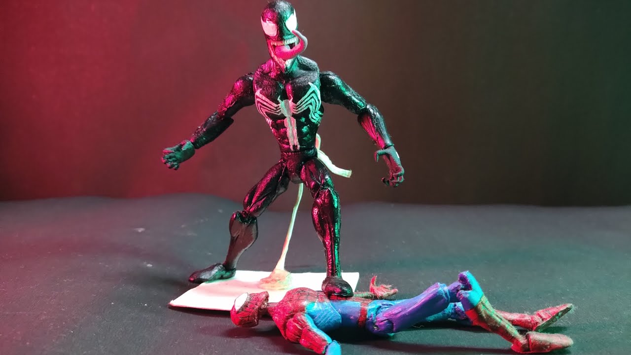 HOMEMADE (DIY) VENOM ACTION FIGURE | SHOWCASE + SCULPTING TUTORIAL ...