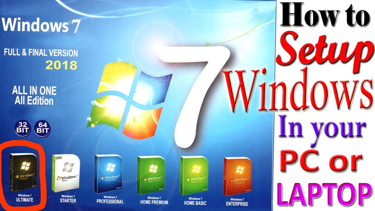How to Setup Windows 7 । উইনডোজ 7 কিভাবে সেটআপ করা যায় - YouTube
