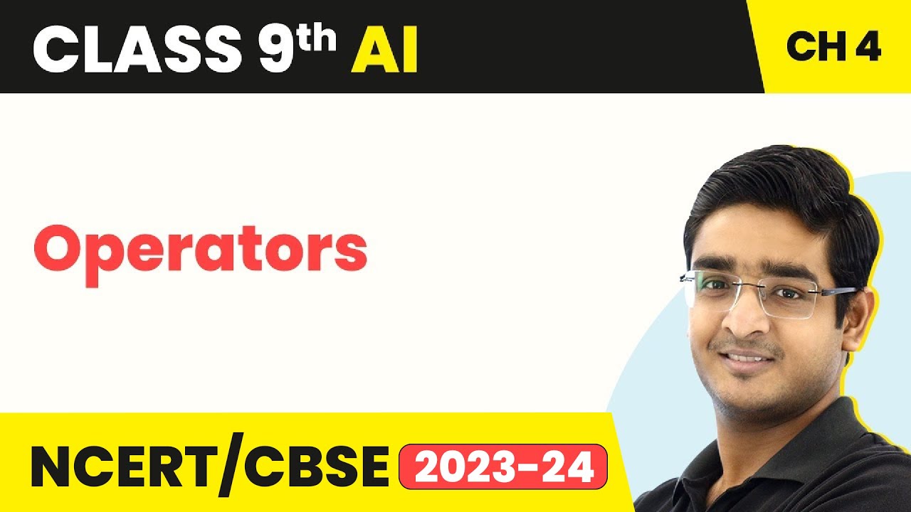 Operators (Part 10) - Introduction to Python | Class 9 Artificial ...