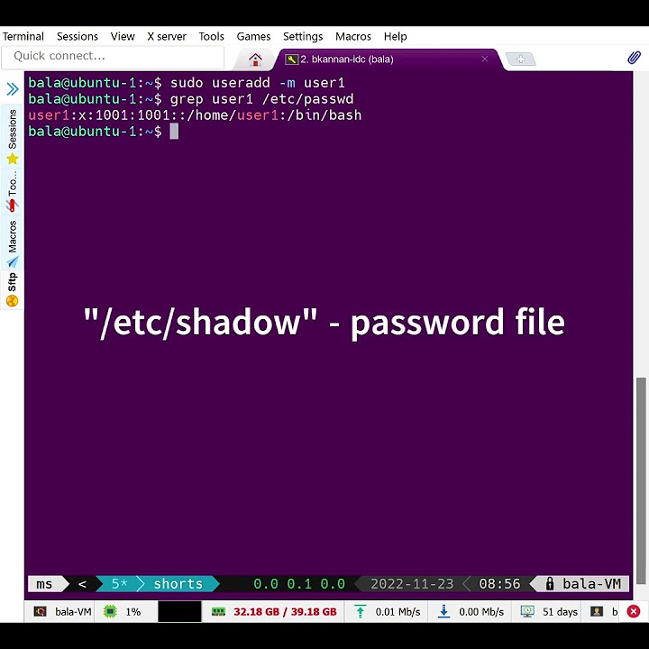 #shorts Add new user in Linux | useradd | passwd | Linux commands - YouTube