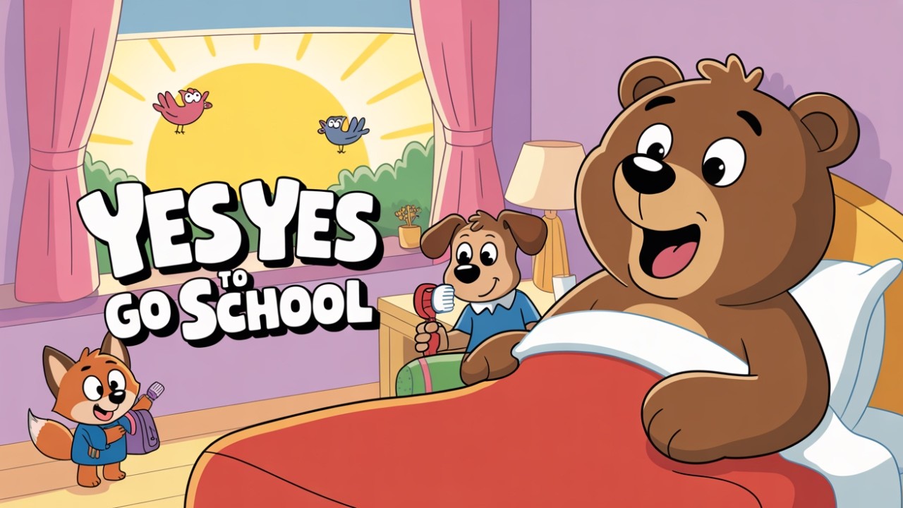 Yes Yes Go To School | हाँ हाँ स्कूल जाओ | Hindi Rhymes For Kids - YouTube