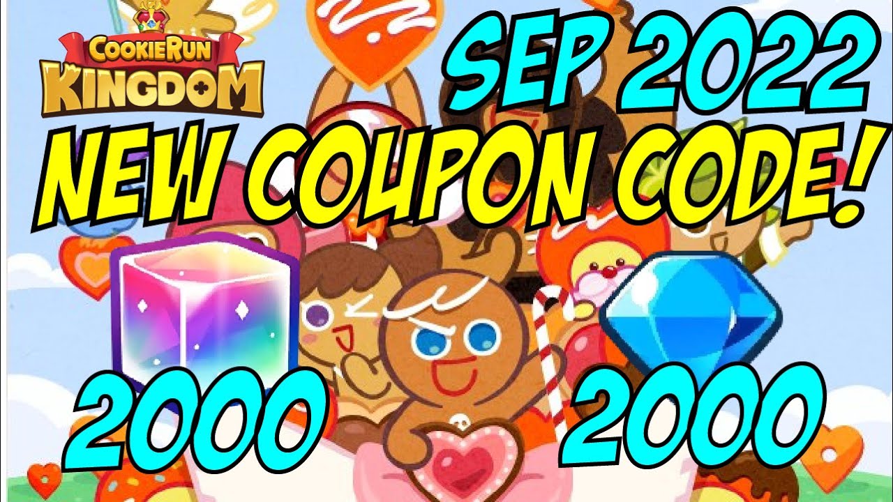 NEW COUPON CODE (SEP2022)! REDEEM 2000 CRYSTALS & 2000 RAINBOW CUBES | Cookie Run Kingdom - YouTube