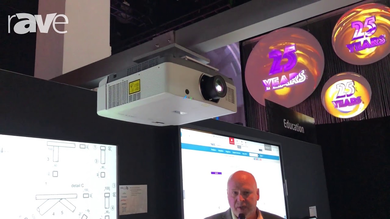 NEC NY Showcase: NEC Display Demos PA803UL UXGA Projector - YouTube