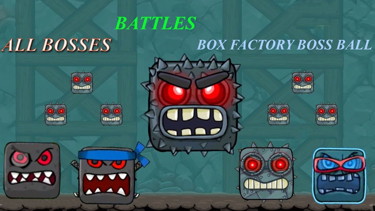 ALL BOSSES OF ALL VOLUME OF RED BALL 4 IN WAR WITH BOX BOSS BALL. - YouTube