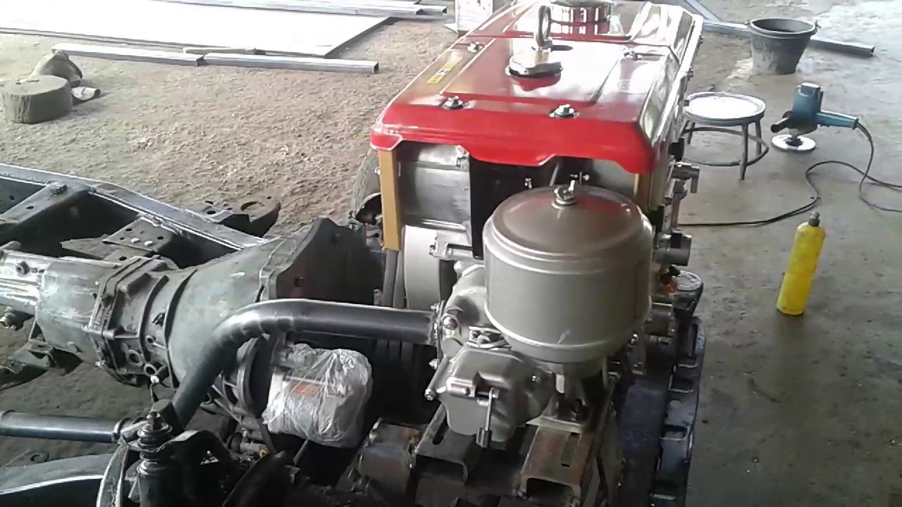 เสียงเครื่องยนต์ดีเซล YANMAR TF 120 DIY ในโครงรถอีแต๋น เสียงนุ่มมาก ...