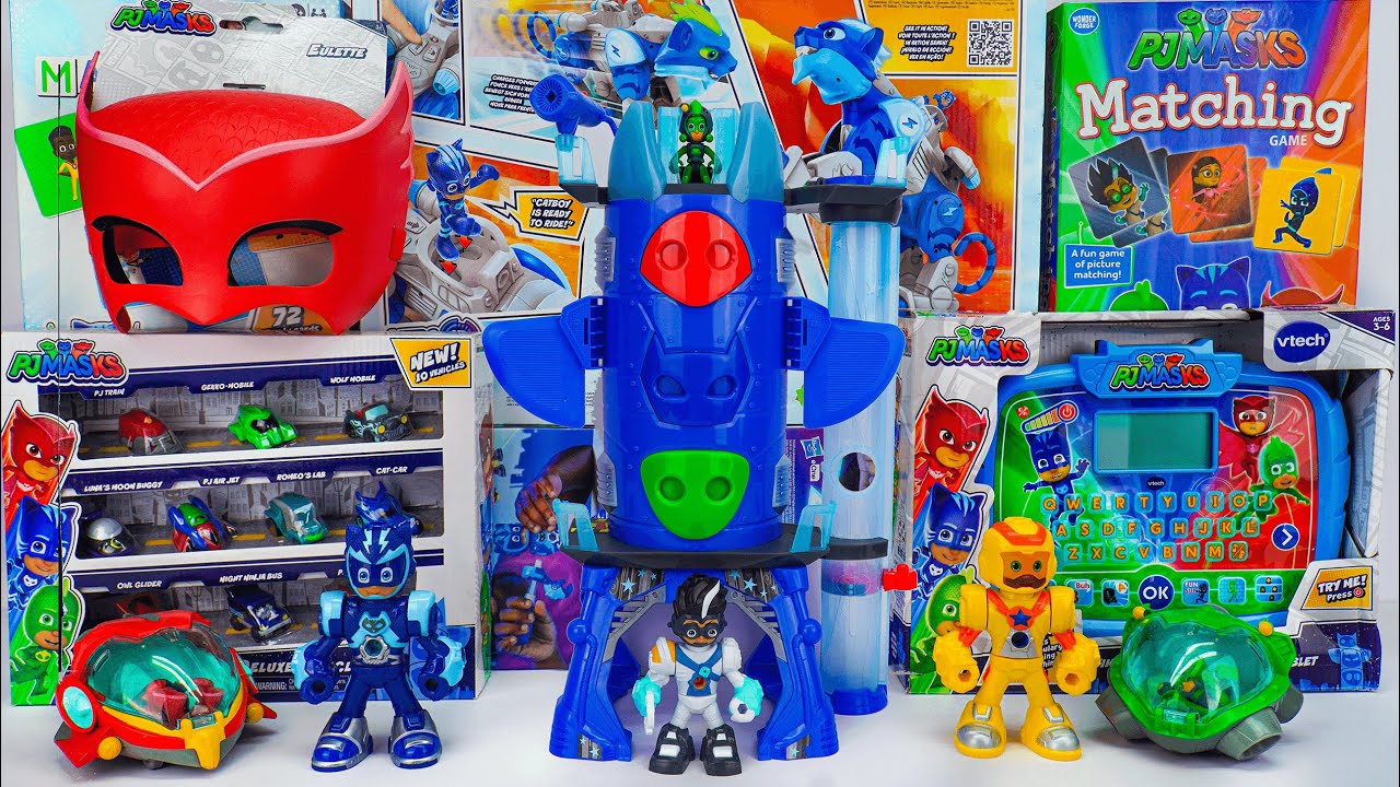 128 Minutes PJ MasKS Collection Unboxing - Satisfying Unboxing (ASMR ...
