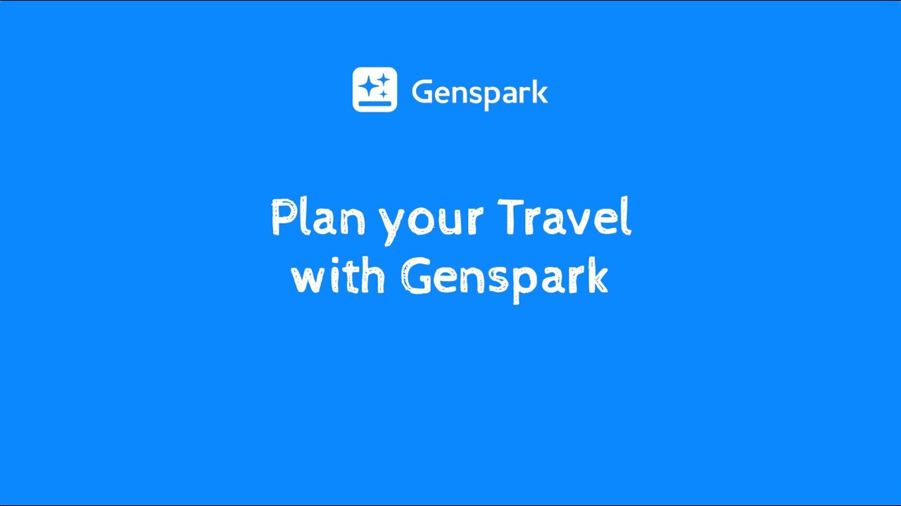 Effortless Travel Planning with GenSpark: Your AI Travel Copilot Awaits! - YouTube