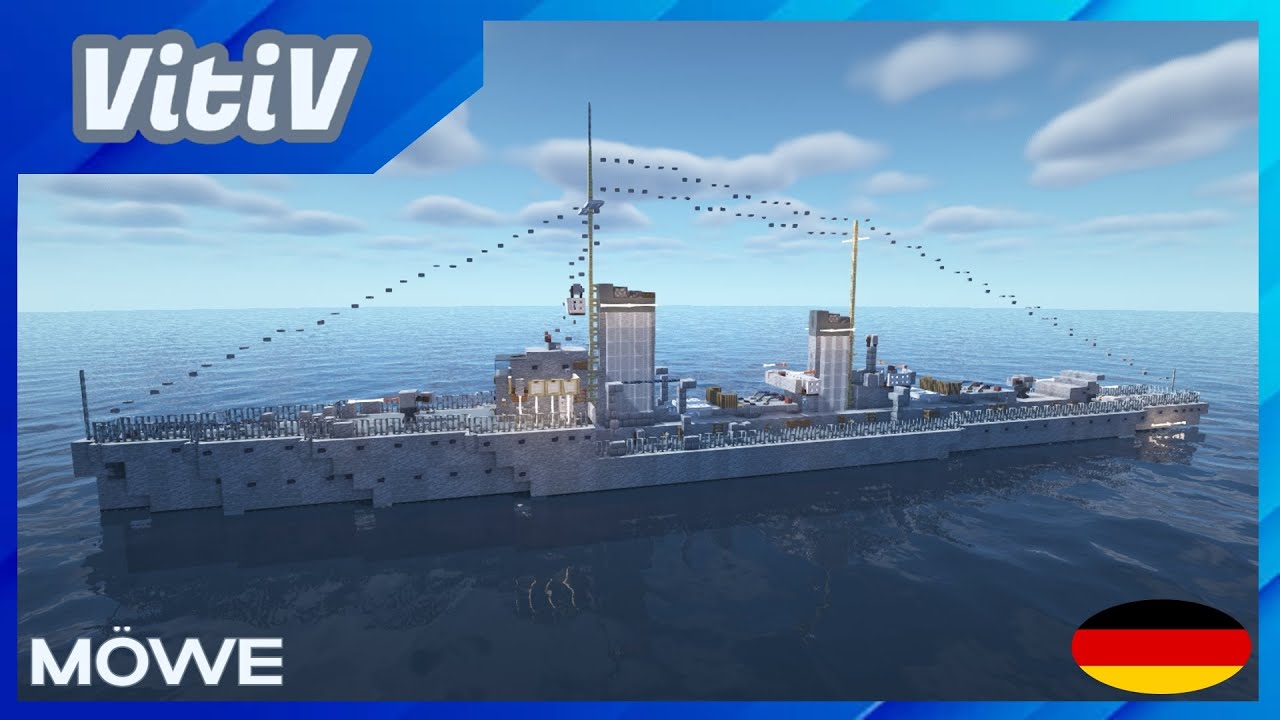 KMS Möwe - Type 23 Torpedo Boat - Minecraft - YouTube