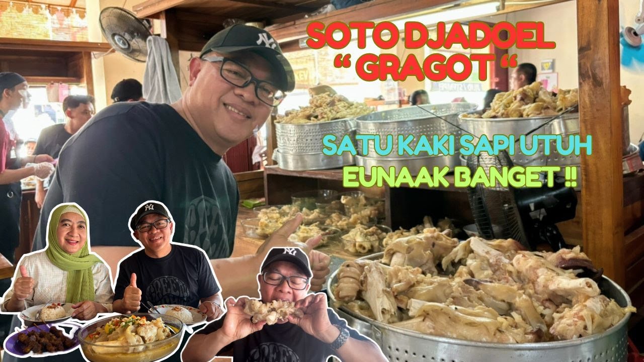 SOTO DJADOEL GRAGOT SATU KAKI SAPI UTUH, EUNAAK BANGET !!//SOTO KAKI ...