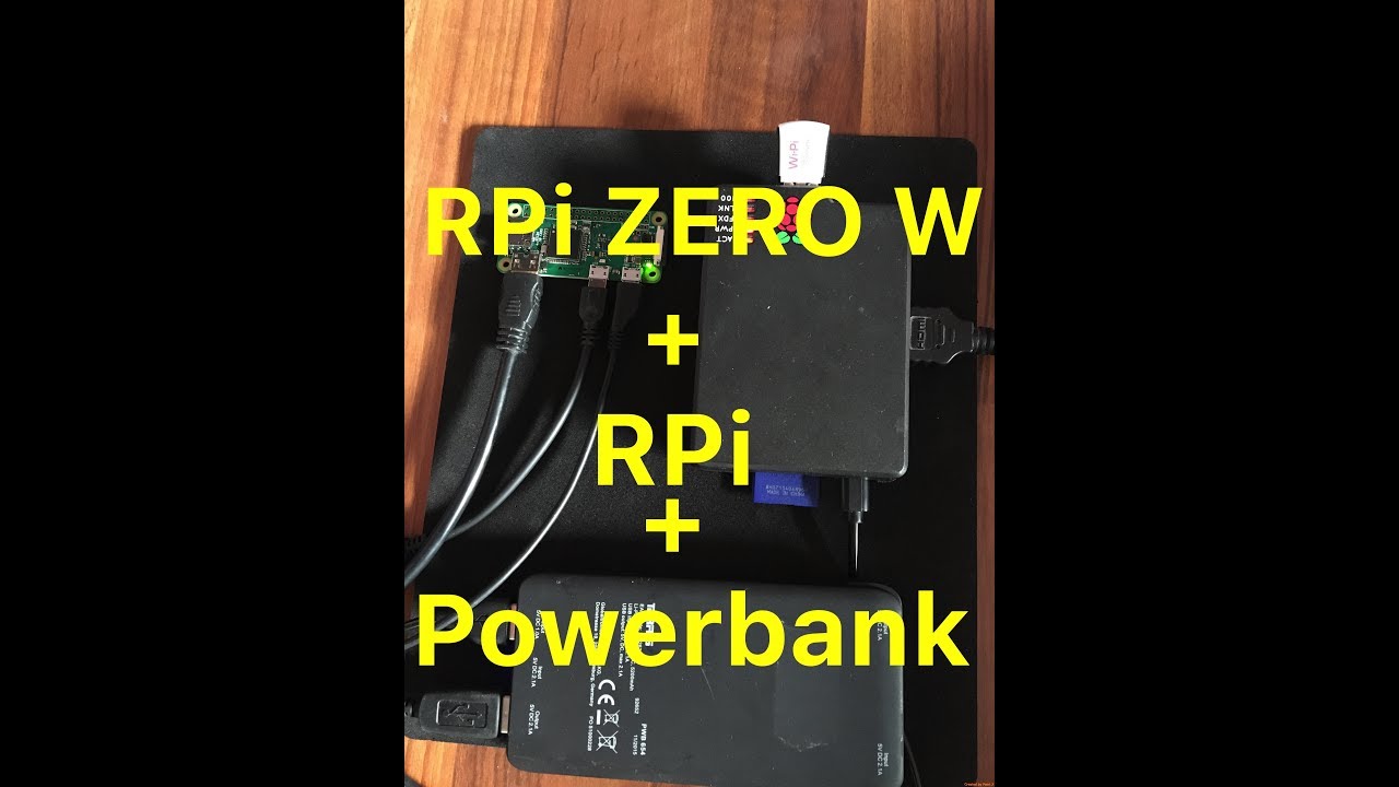 Powering A Rpi And Rpi Zero W With A Portable Powerbank Youtube